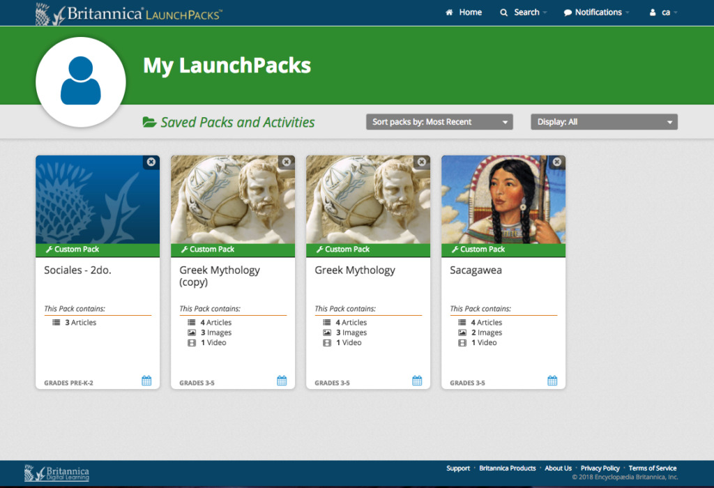 Britannica ®LaunchPacks™ – Britannica Education PT